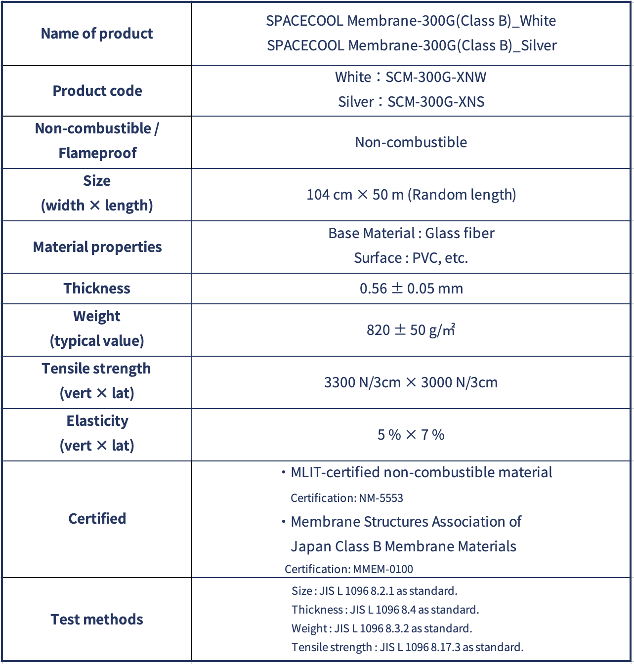 Architectural membrane materials | SPACECOOL INC.